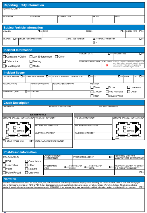 NHTSA Issues Requirements For Reporting Autonomous Crashes – David Silver